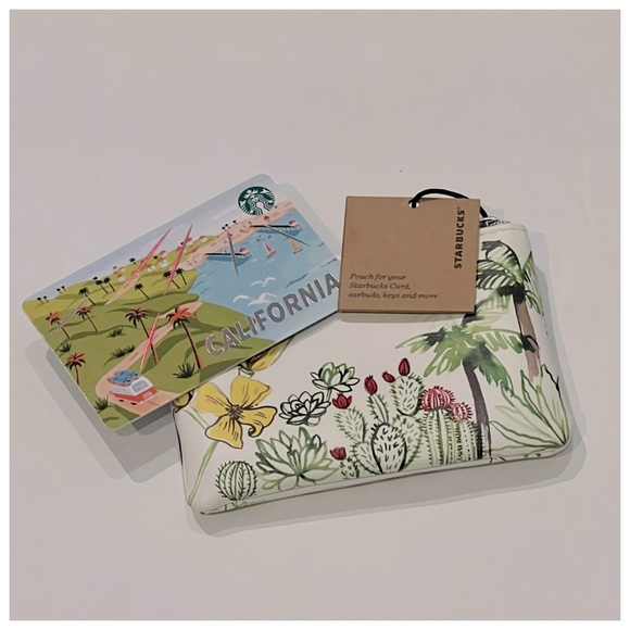 Starbucks | Bags | Starbucks Ca California Zipper Card Pouch Or Coin ...
